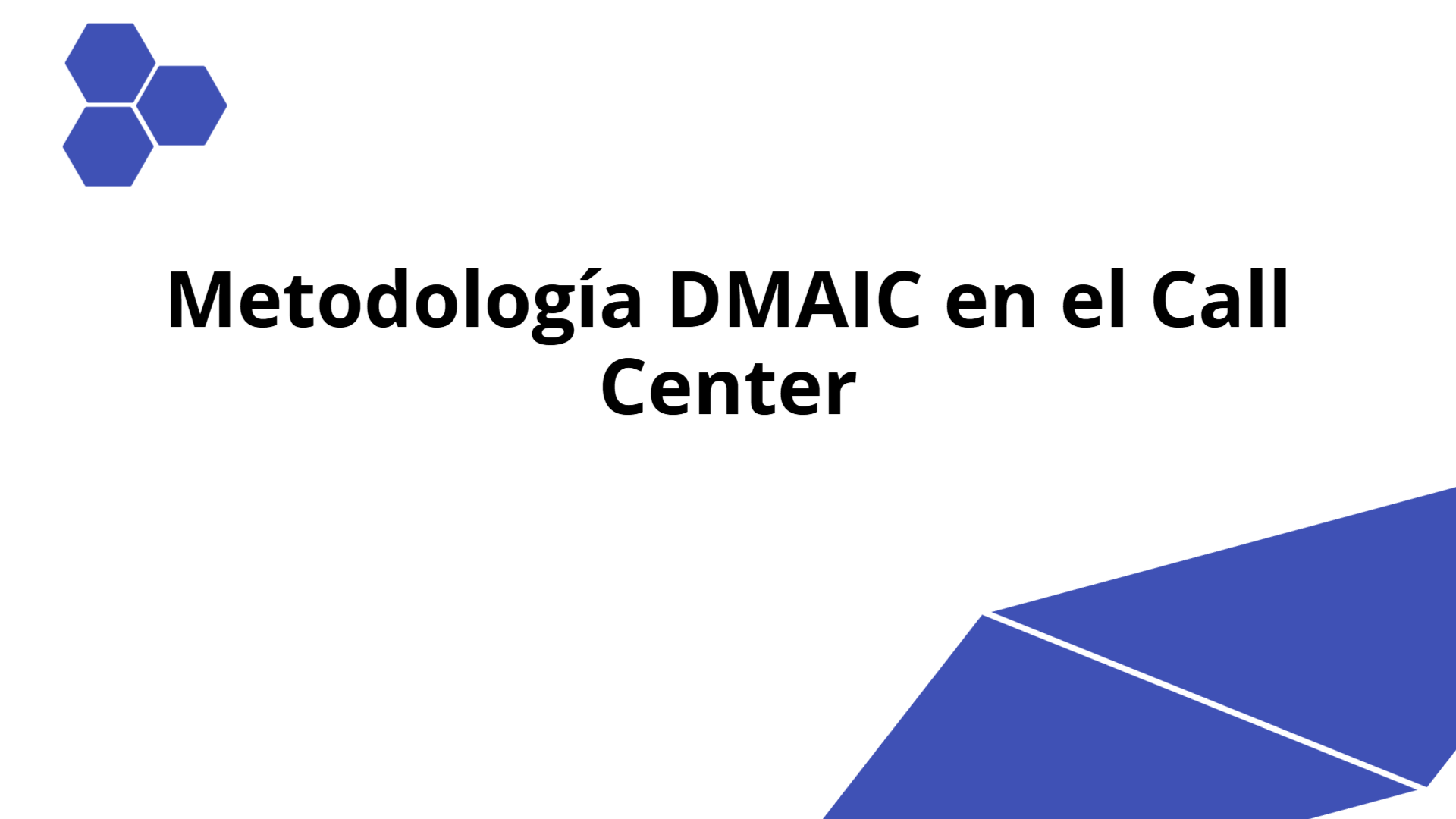 Metodología DMAIC en Call Center | Slidebyslide.ai