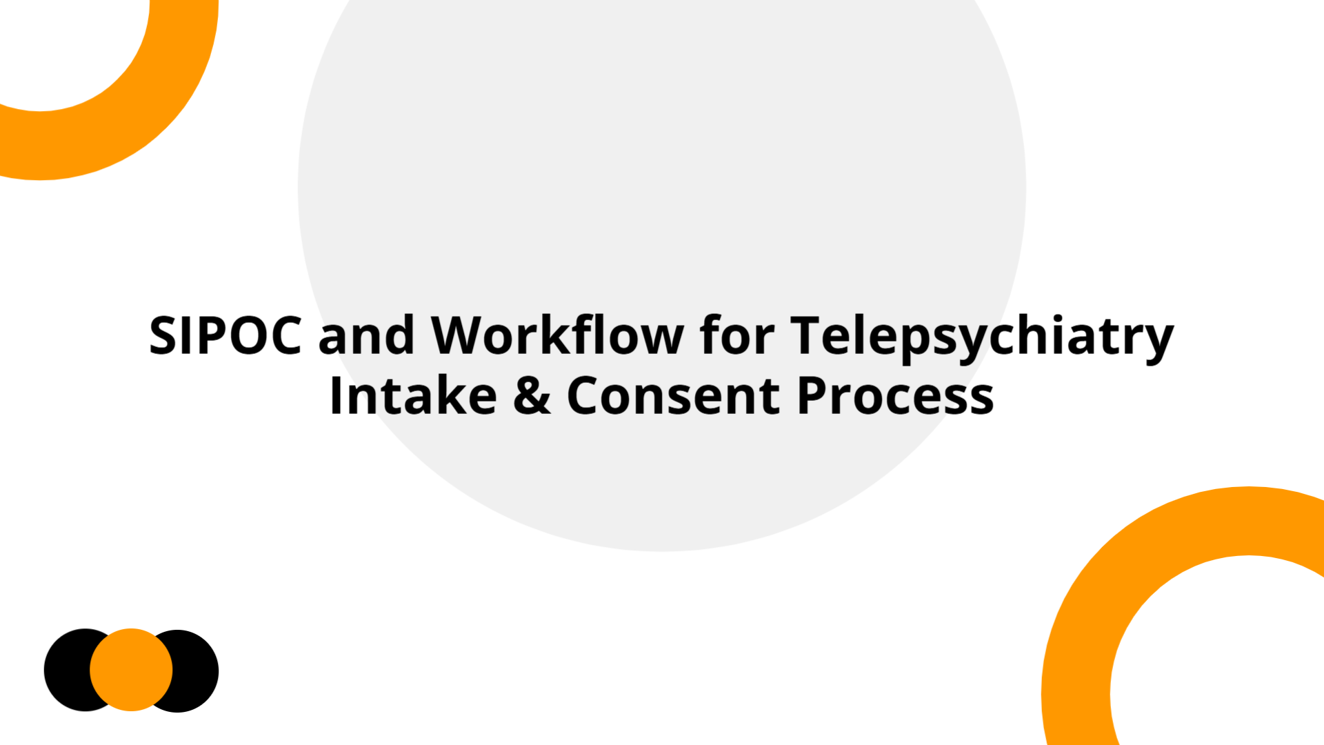 SIPOC and Workflow for Telepsychiatry Intake | Slidebyslide.ai