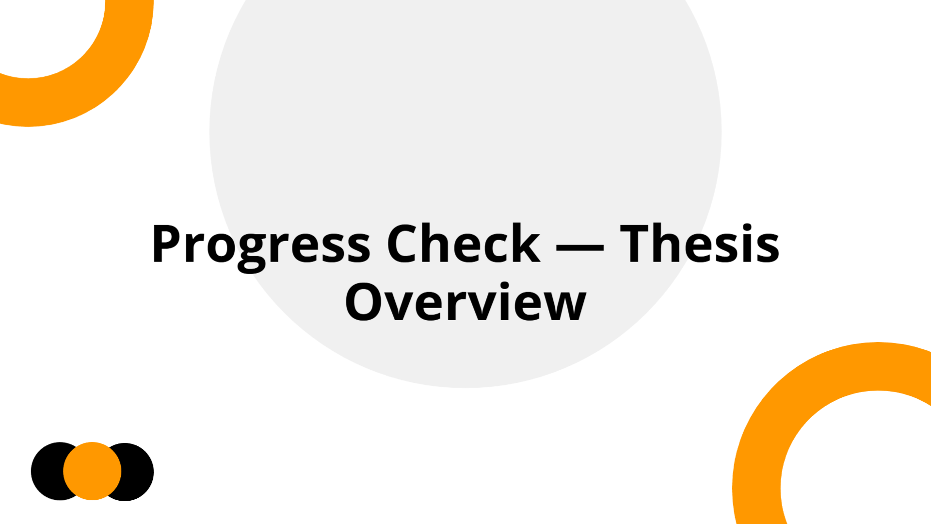 Thesis Progress Check — Nov 2025 | Slidebyslide.ai